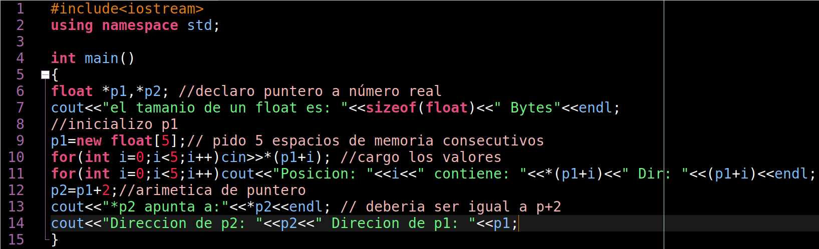 Punteros: Aritmética de punteros | Aula Virtual