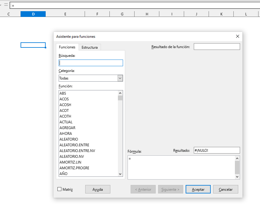 Calc (en preparación): Menu Insertar | Aula Virtual